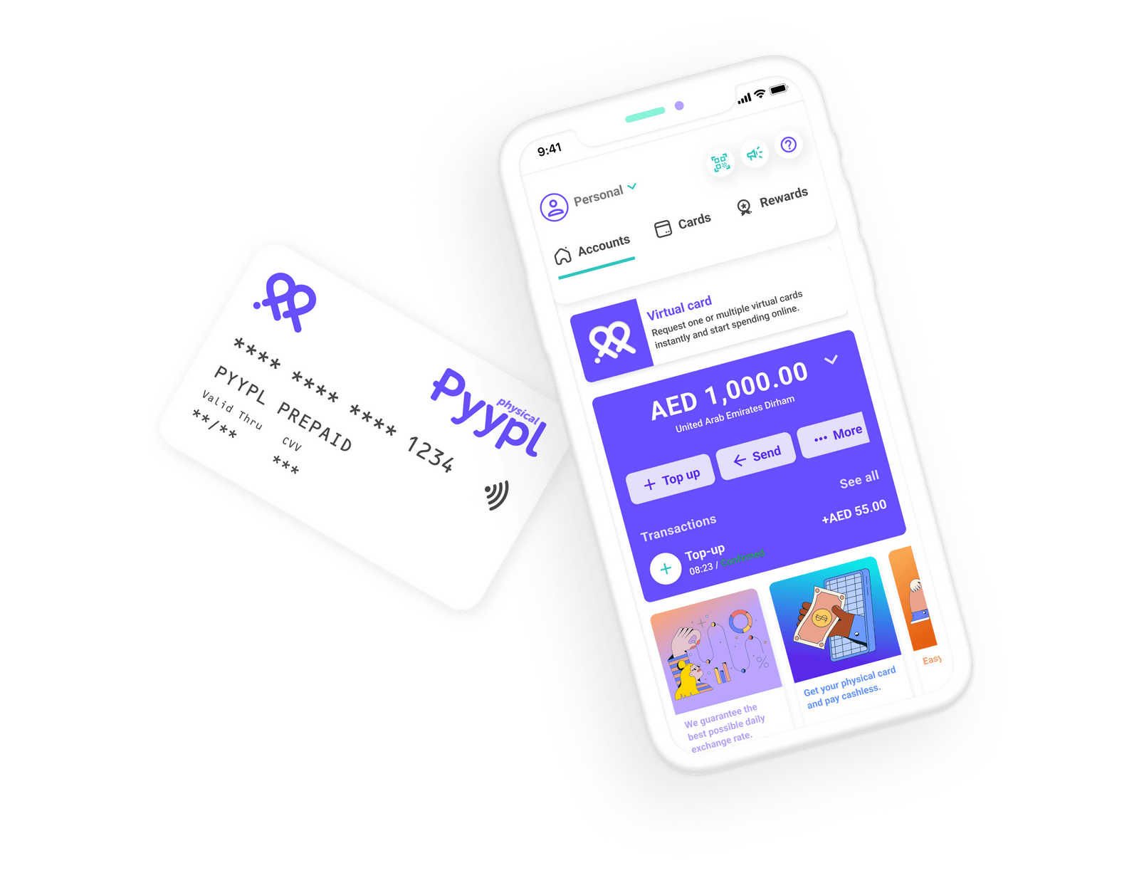 Pyypl Physical Visa card: Coming Soon